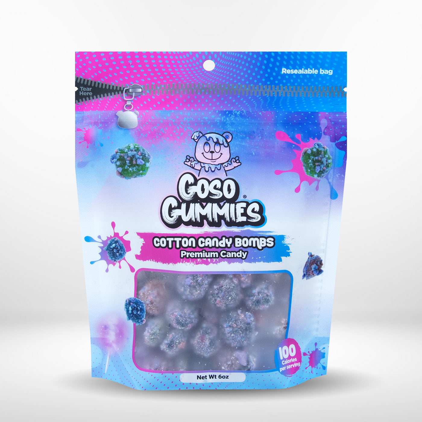 Goso Gummies - Sour Candy, Candy Store, Blue Razz Gushers