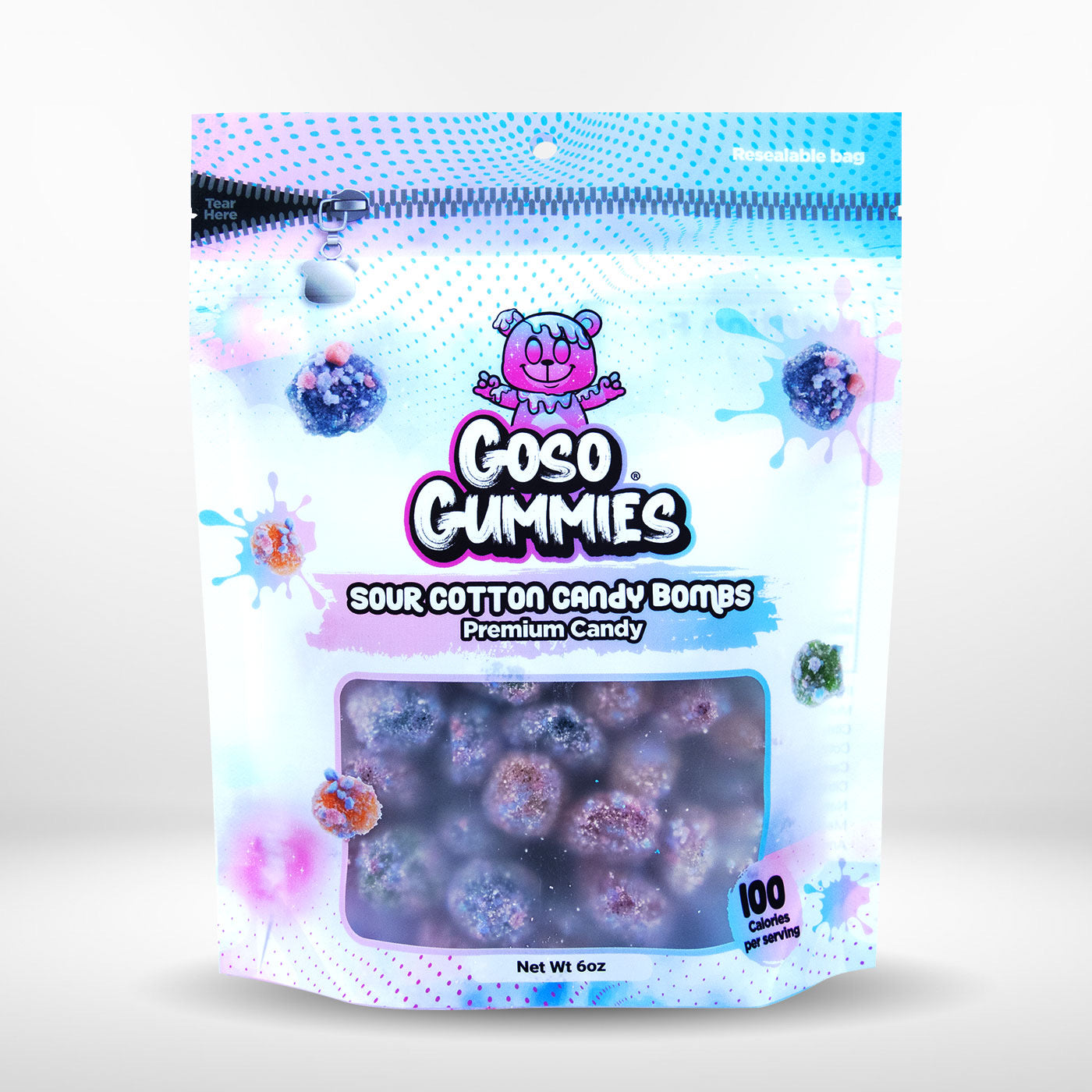 Goso Gummies - Sour Candy, Candy Store, Blue Razz Gushers